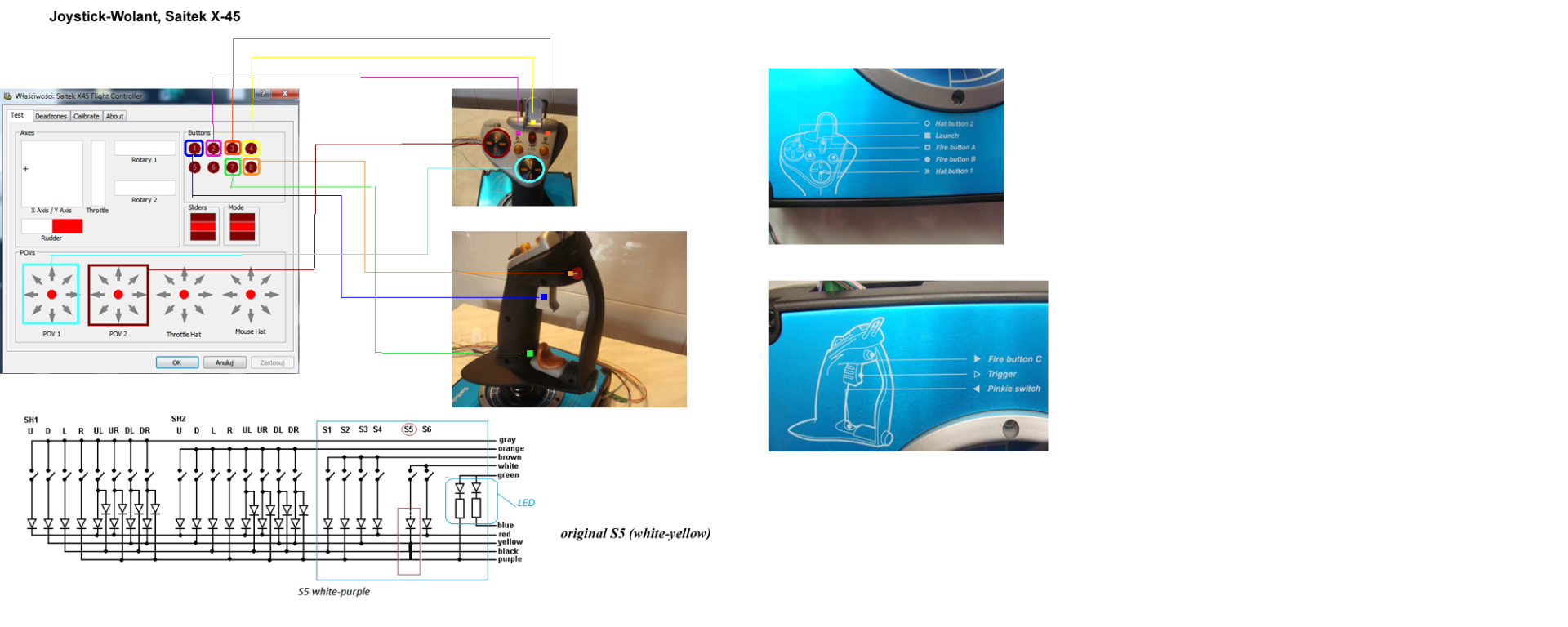 MMJoy-2 Konfiguracja i wybranie opcji - Arduino LEONARDO Atmega32U4